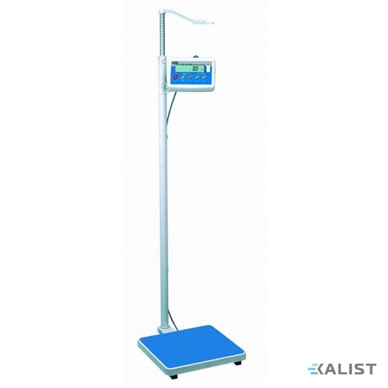 Medical scales with height rod