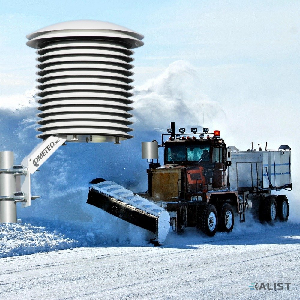 Measurement of temperature for winter maintenance